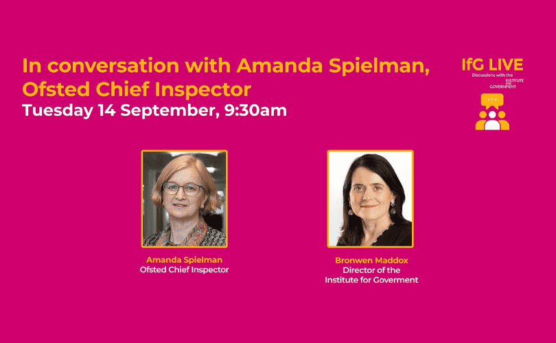 Virt - In conversation with Amanda Spielman, Ofsted Chief Inspector ...