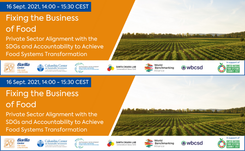 Virt - Fixing the Business of Food: Private Sector Alignment with the ...